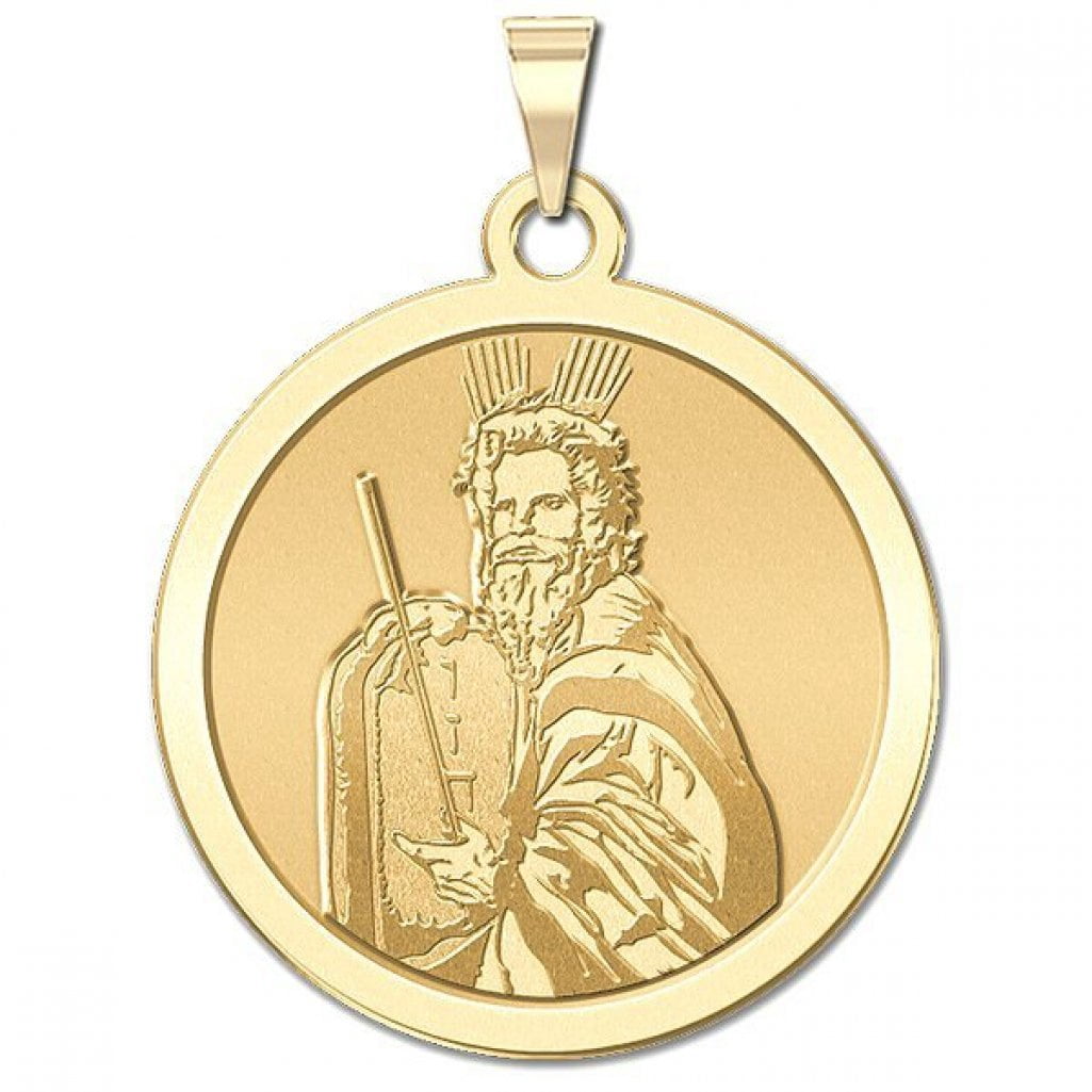 PicturesOnGold.Com Moses Religious Medal Necklace Pendants - 1 inch ...