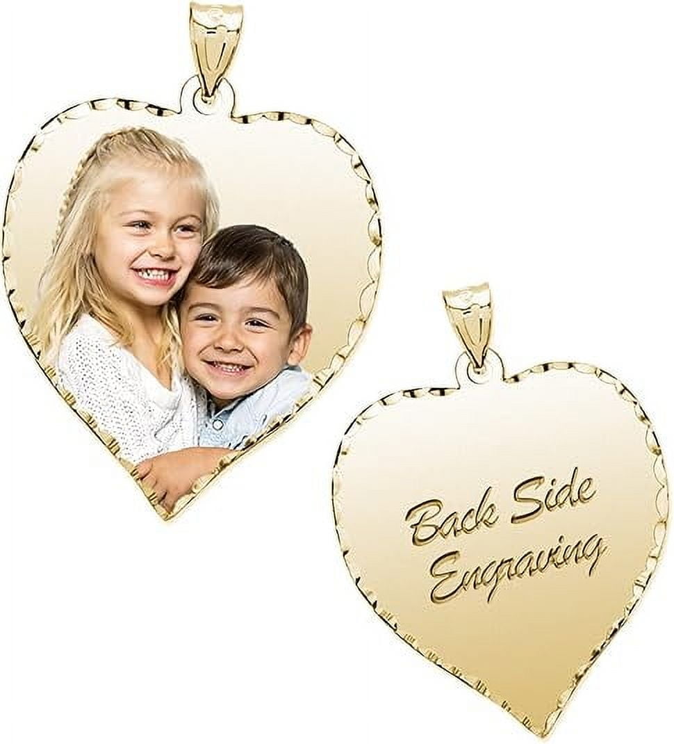 PicturesOnGold Personalized Photo Engraved Heart Shaped Picture ...