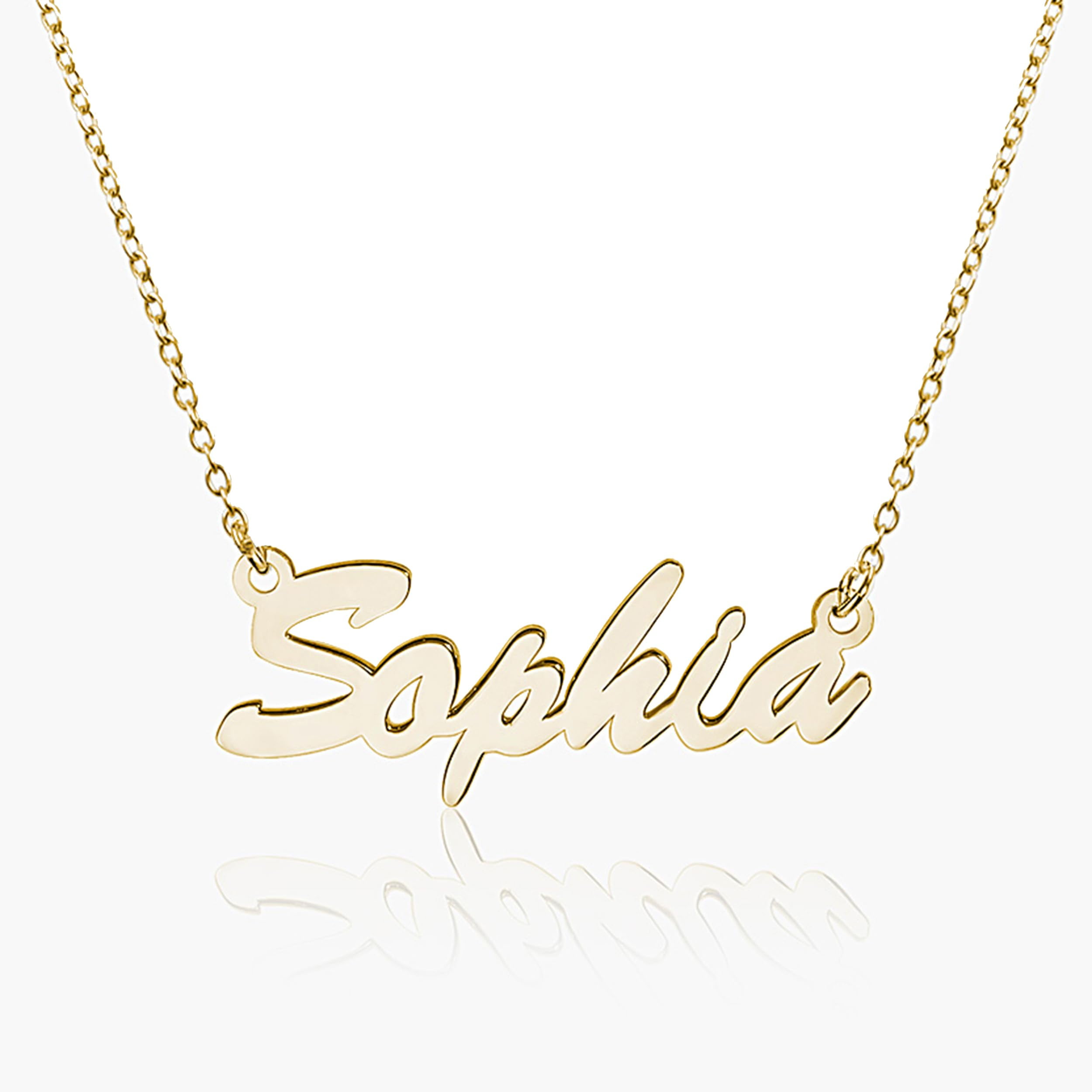PicturesOnGold.com Custom Gold Name Necklace for Women Personalized ...