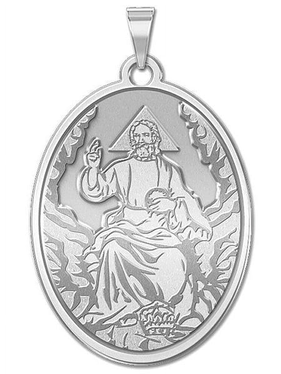 PicturesOnGold.com God The Father Oval Medal - 3/4 in x 1 in Size of a ...