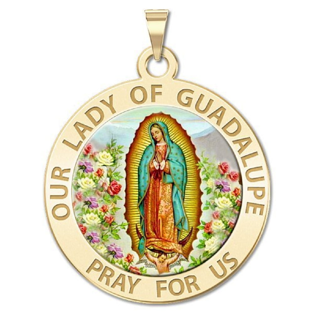 PicturesOnGold.com Our Lady of Guadalupe Religious Medal Female Adult Color - 2/3 inch Size of ...