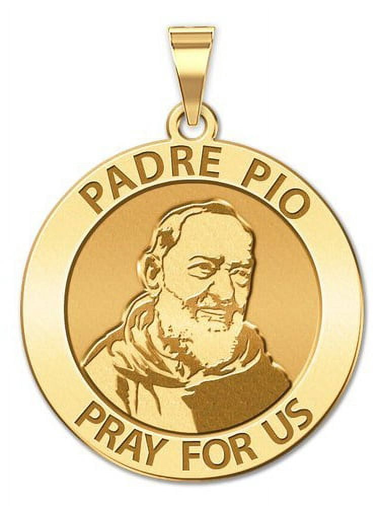 PicturesOnGold.com Padre Pio Religious Medal Necklace Pendants Female ...