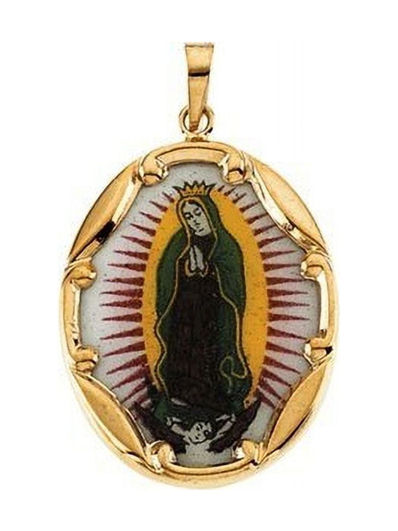 PicturesOnGold.com Porcelain Our Lady of Guadalupe Religious Medal ...