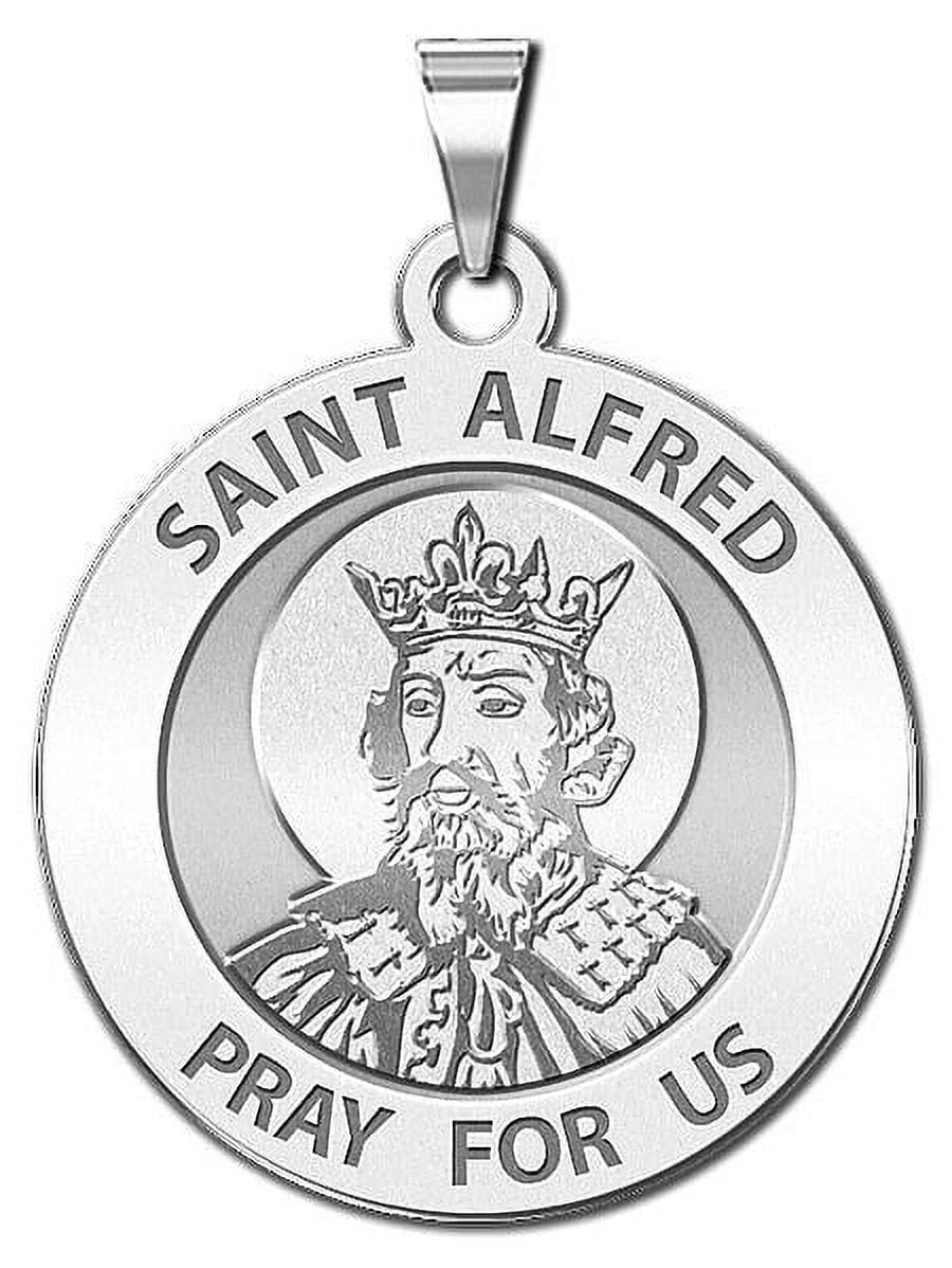 PicturesOnGold.com Saint Alfred Round Religious Medal - 2/3 Inch Size ...