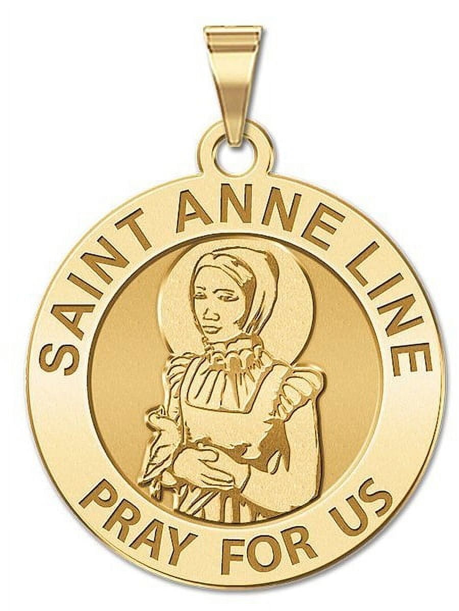 PicturesOnGold.com Saint Anne Line Religious Medal - 2/3 inch Size of ...