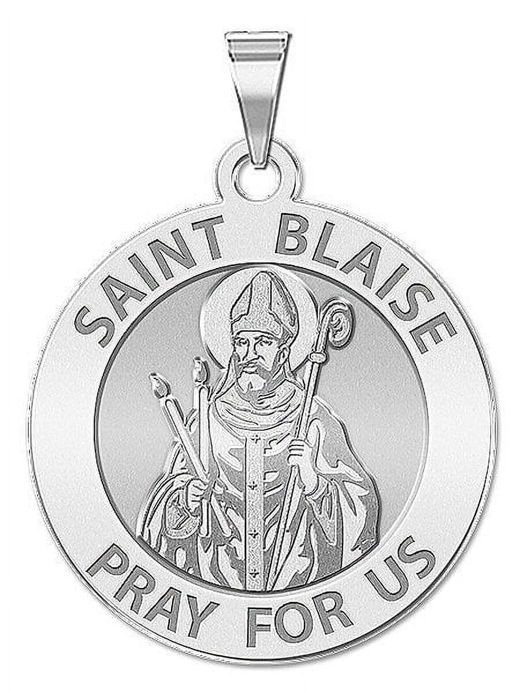 PicturesOnGold.com Saint Blaise Religious Medal Female Adult Pendants ...