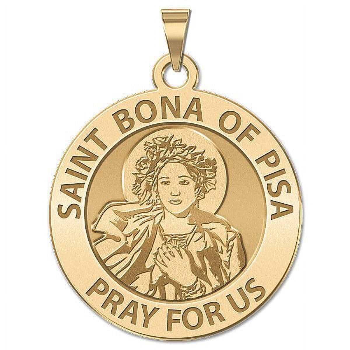 PicturesOnGold.com Saint Bona of Pisa Religious Medal - 2/3 Inch Size ...