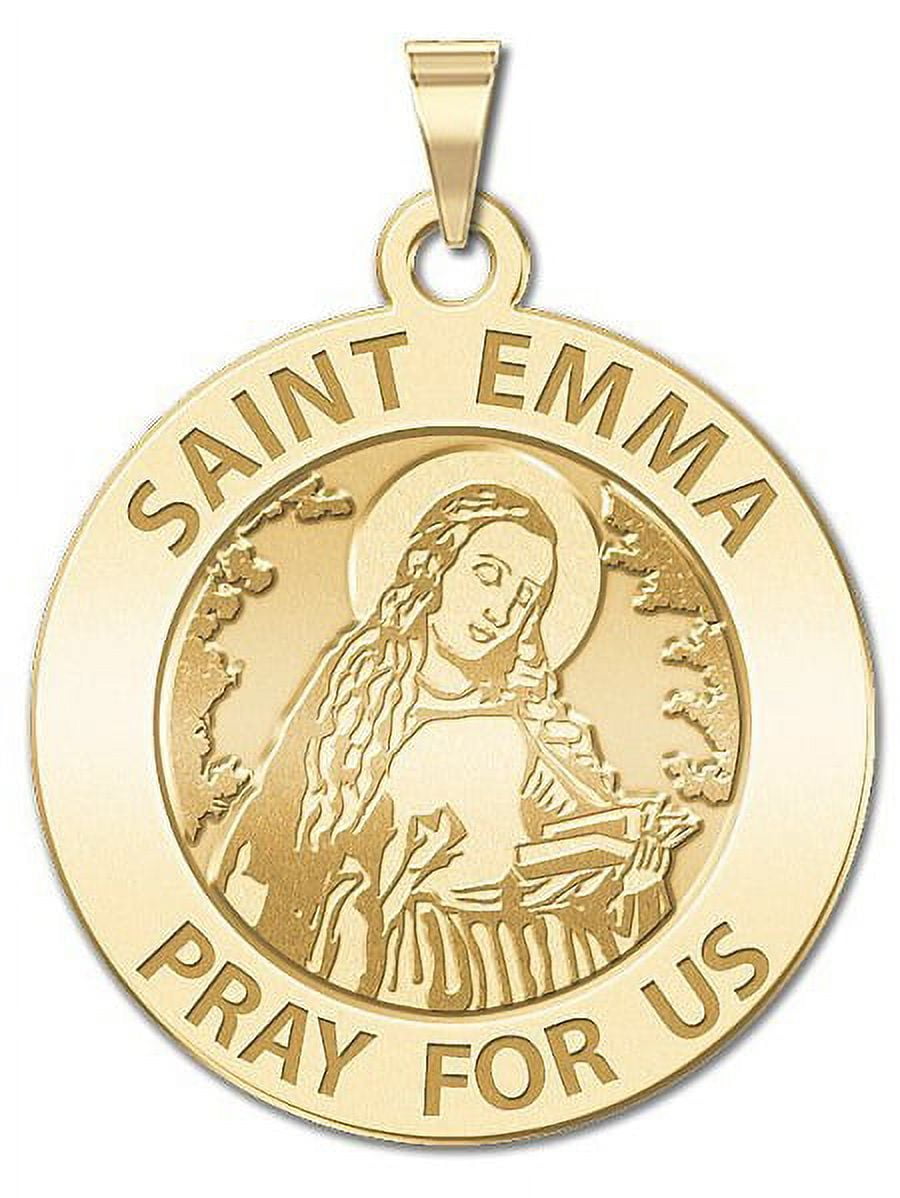 PicturesOnGold.com Saint Emma Religious Medal - 3/4 Inch Size of a ...