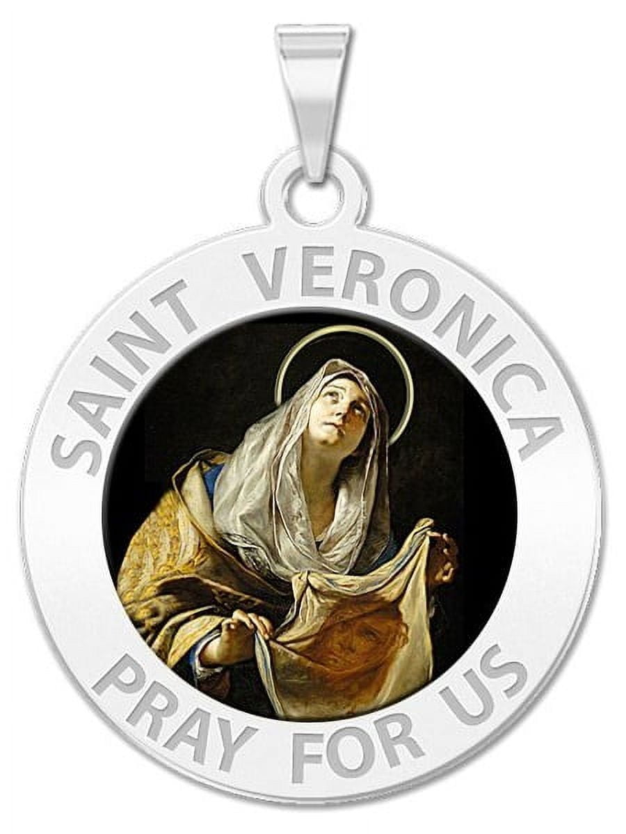 PicturesOnGold.com Saint Veronica Religious Medal - 3/4 Inch Size of a ...