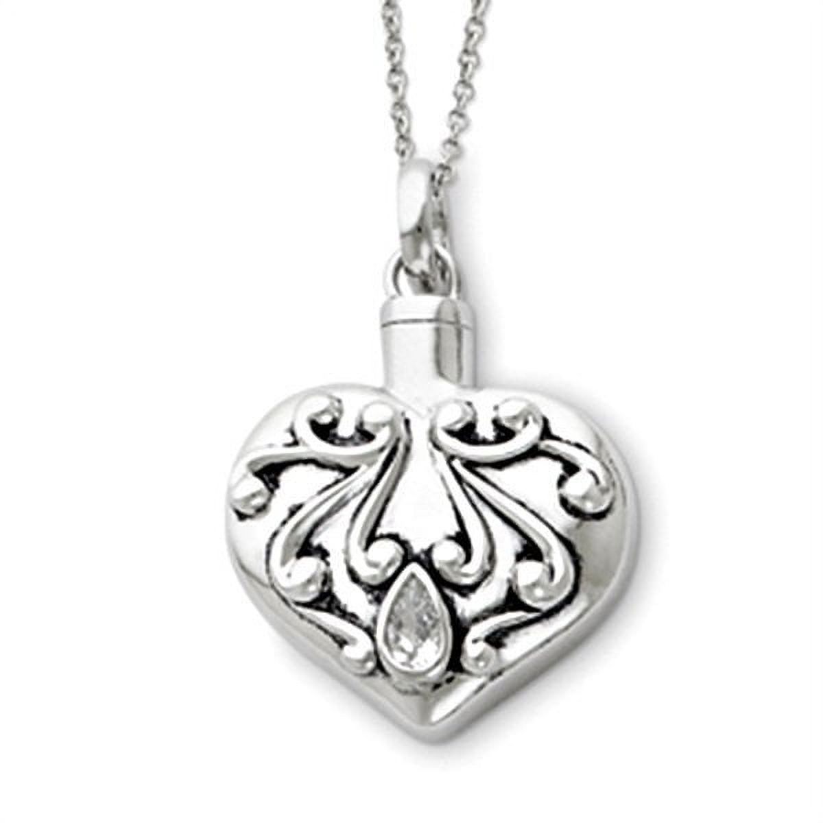 Picturesongold.Com Antiqued Heart Remembrance Cremation Ash Holder W ...
