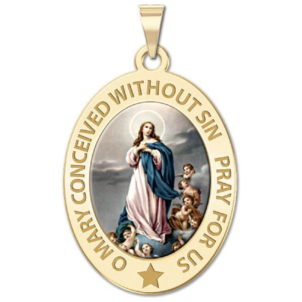 Picturesongold.Com Immaculate Conception Religious Necklace Pendants ...