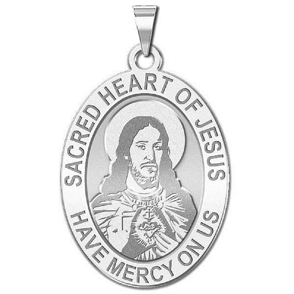 Picturesongold.Com Sacred Heart Jesus Religious Necklace Pendants Adult ...