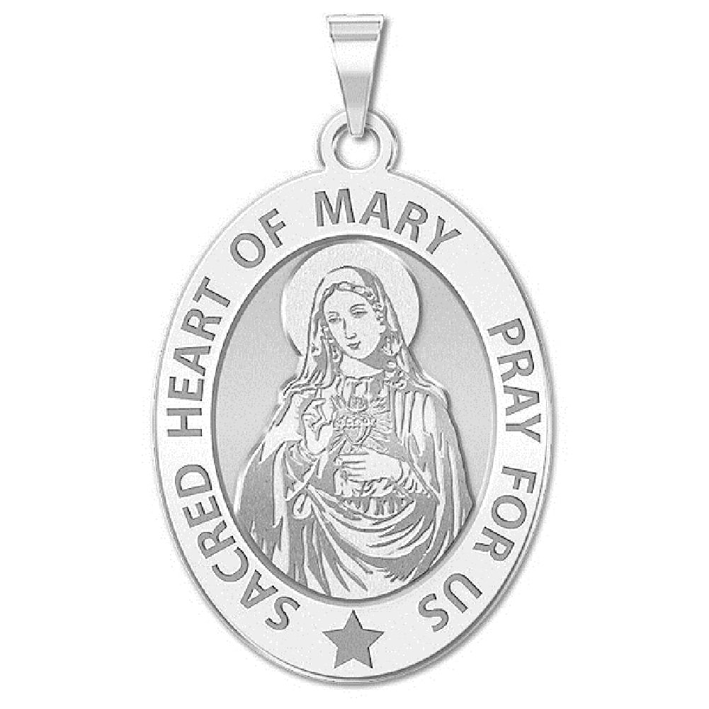 Picturesongold.Com Sacred Heart Mary Religious Necklace Pendants Adult ...