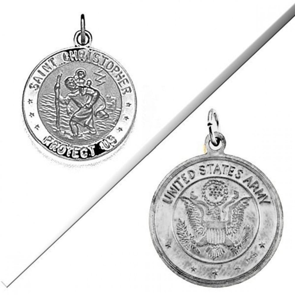 Picturesongold.Com Saint Christopher Double Sided US Army Religious ...