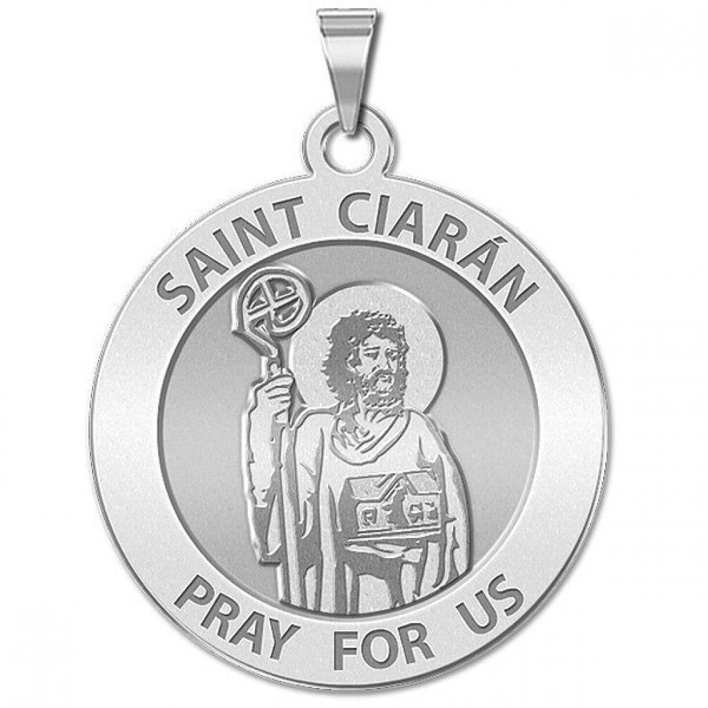 Picturesongold.Com Saint Ciaran Religious Medal Pandant - 2/3 inch Size ...