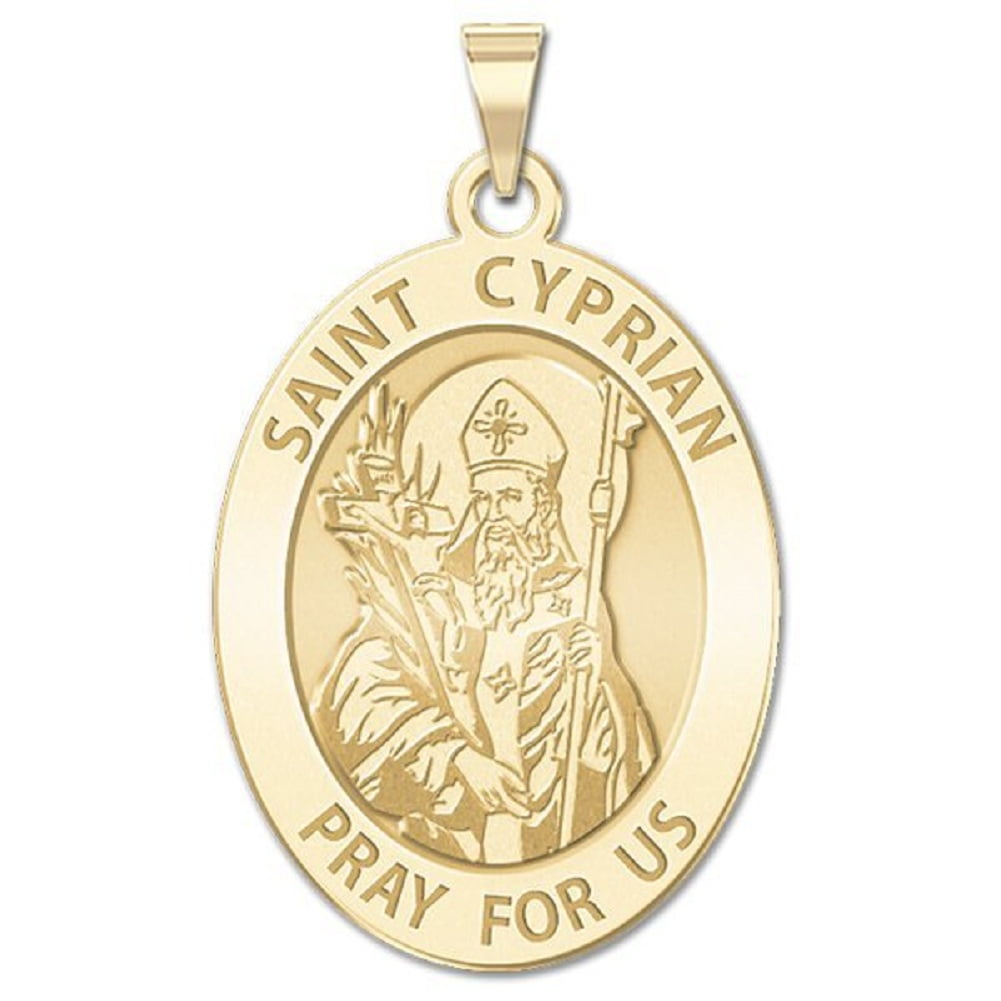 Picturesongold.Com Saint Cyprian Religious Necklace Pendants Unisex ...
