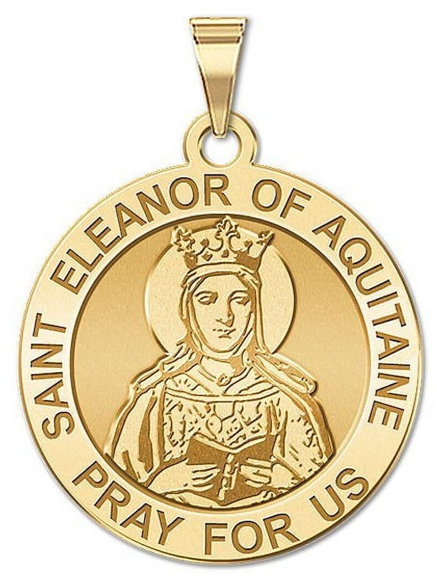 Picturesongold.Com Saint Eleanor of Aquitaine Religious Medal Necklace ...