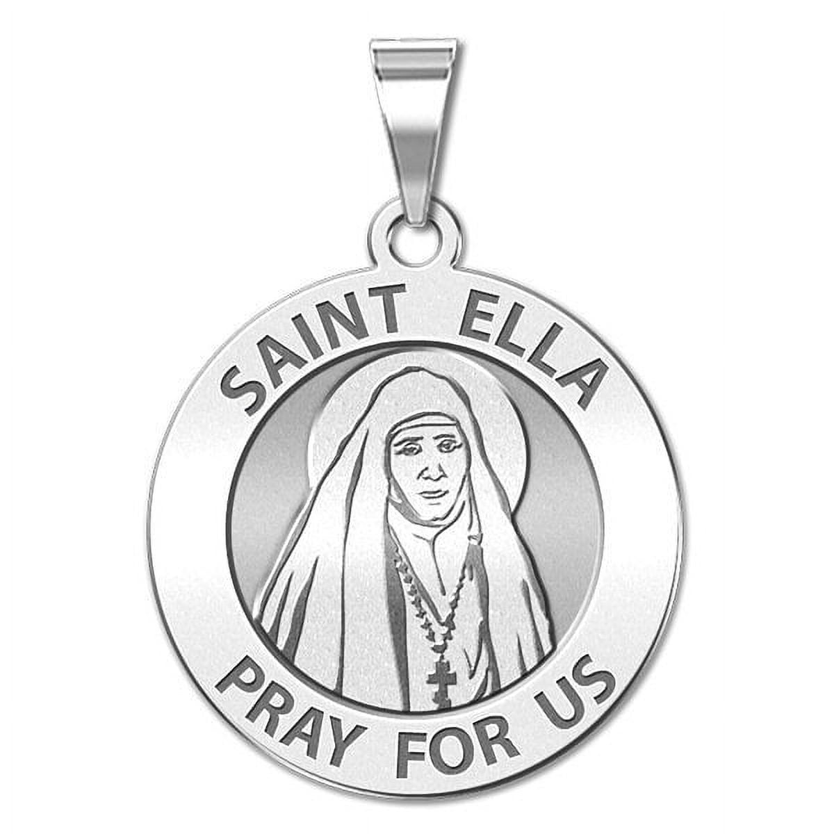 Picturesongold.Com Saint Ella Religious Round Medal - 2/3 inch Size of ...