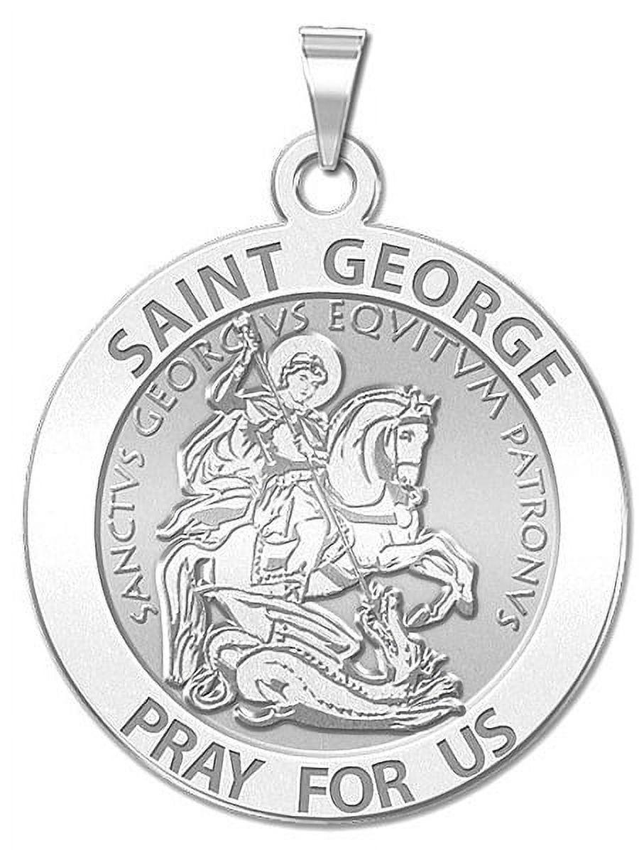 Picturesongold.Com Saint George Religious Medal Necklace Pendants - 2/3 ...