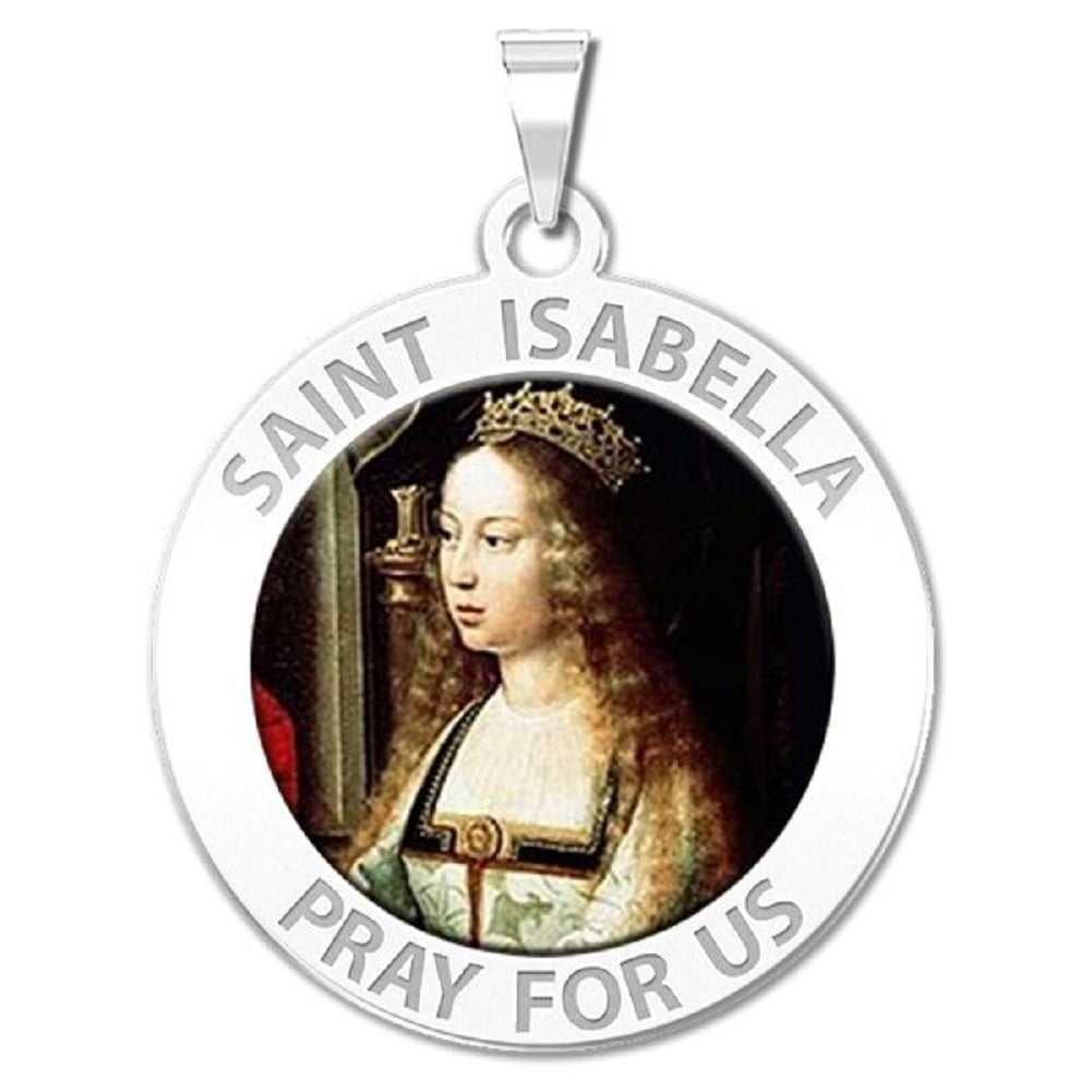 Picturesongold.Com Saint Isabella Religious Medal Necklace Pendants ...