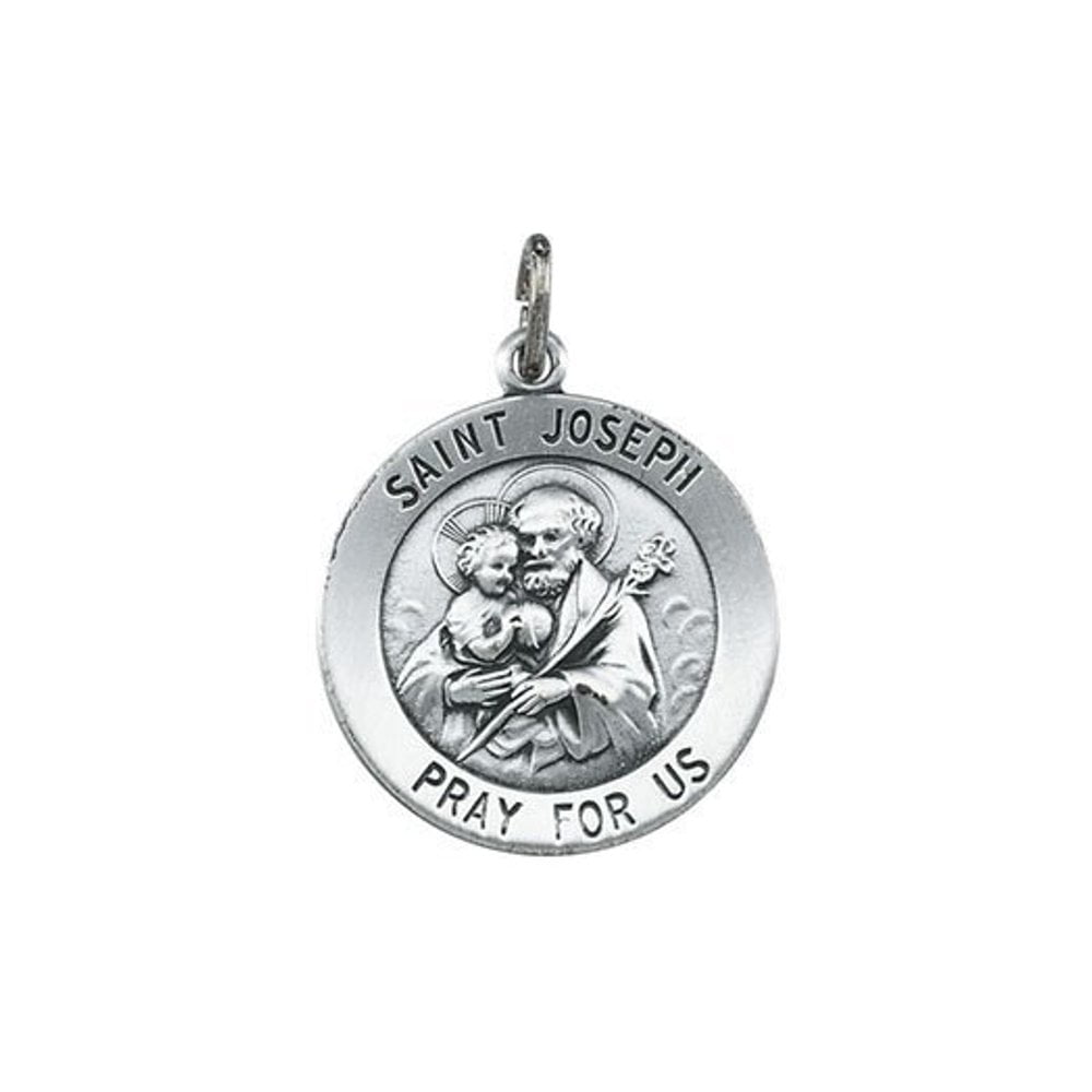 Picturesongold.Com Saint Joseph Round Religious Medal - 5/8 inch x 5/8 ...