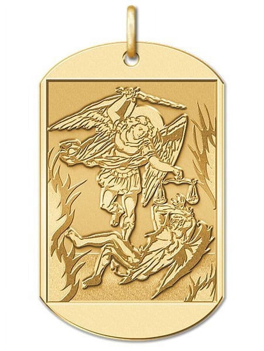 Picturesongold.Com Saint Michael Dog Tag Religious Necklace Pendants ...