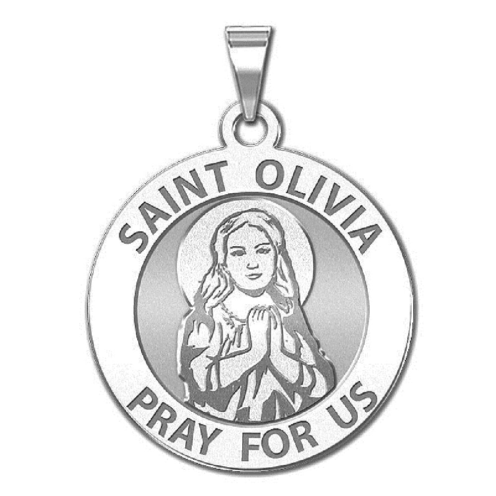 Picturesongold.Com Saint Olivia Religious Medal Necklace Pendants Adult ...