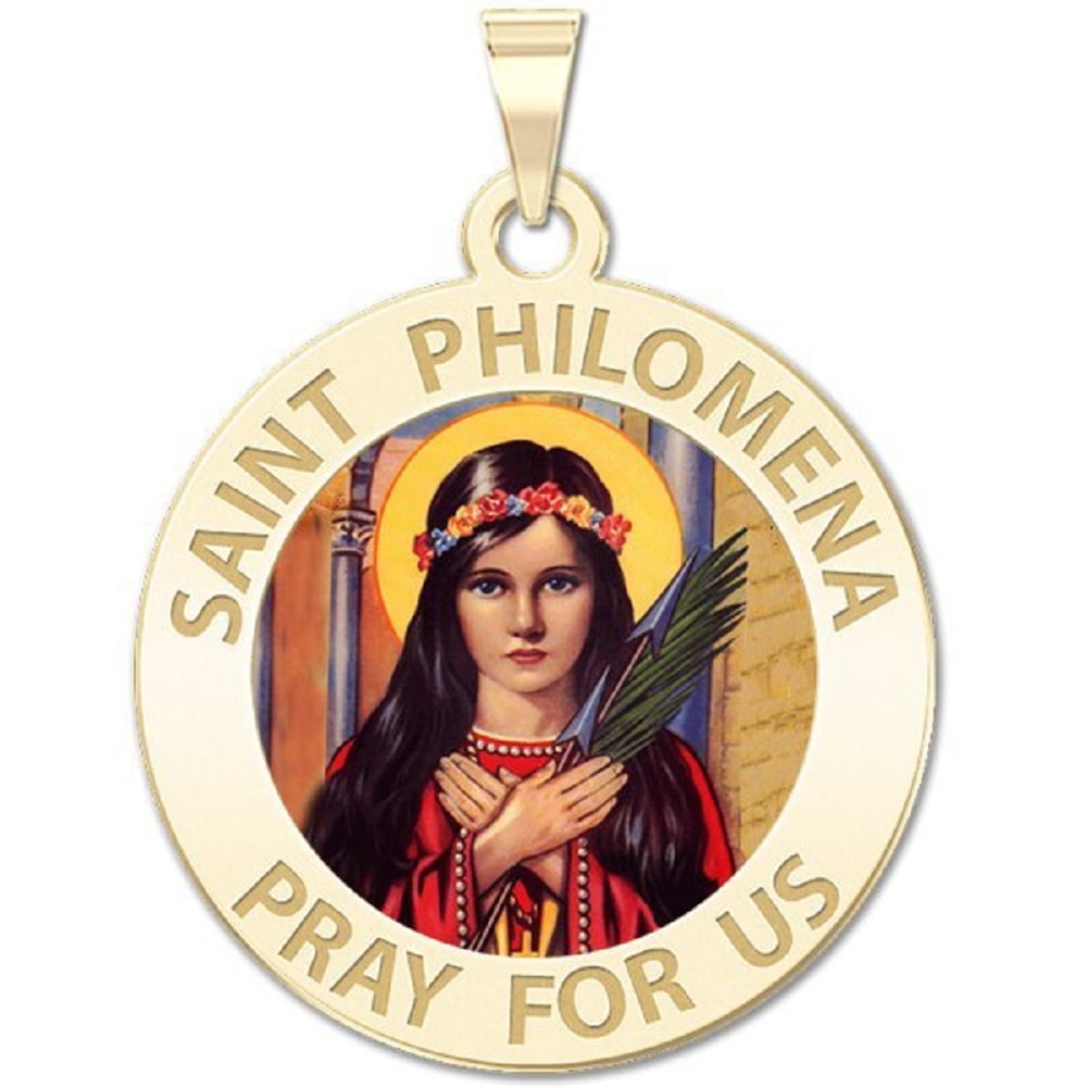 Picturesongold.Com Saint Philomena Round Medal Color Female Adult- 2/3 ...