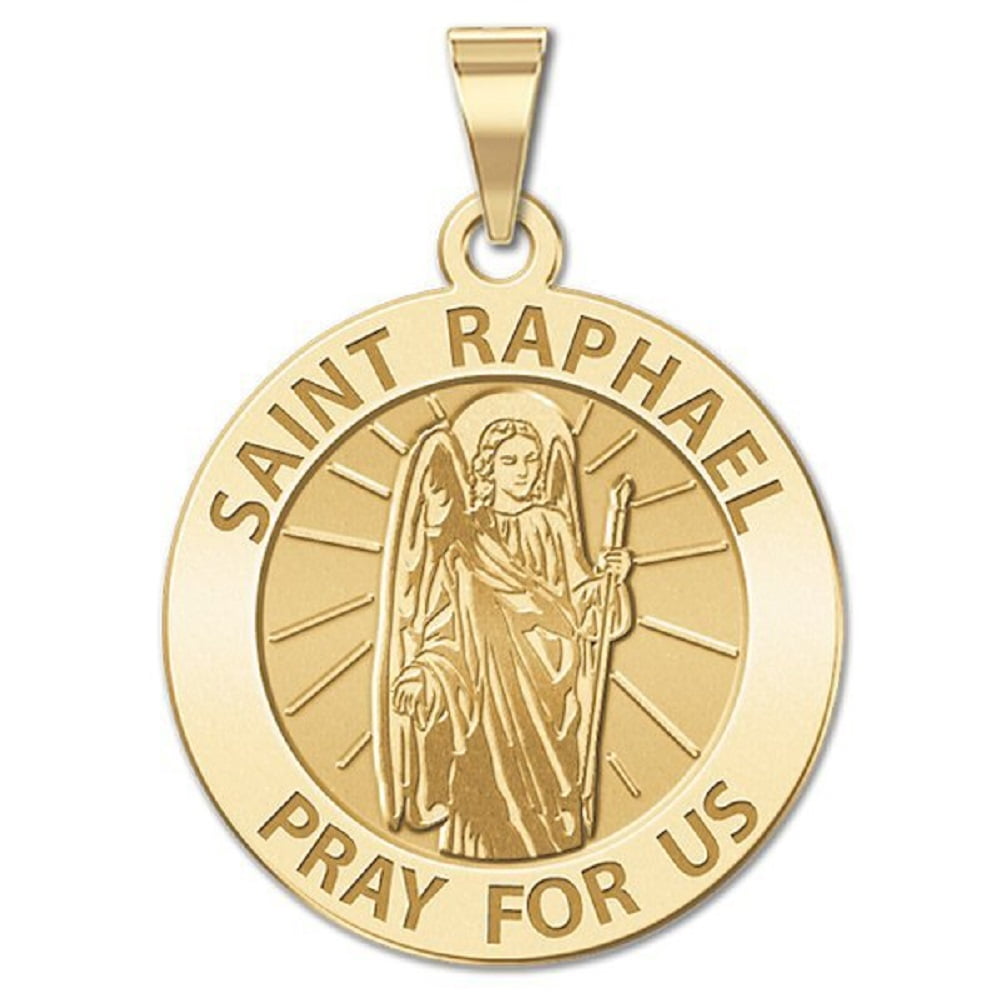 Picturesongold.Com Saint Raphael Religious Medal Necklace Pendants ...