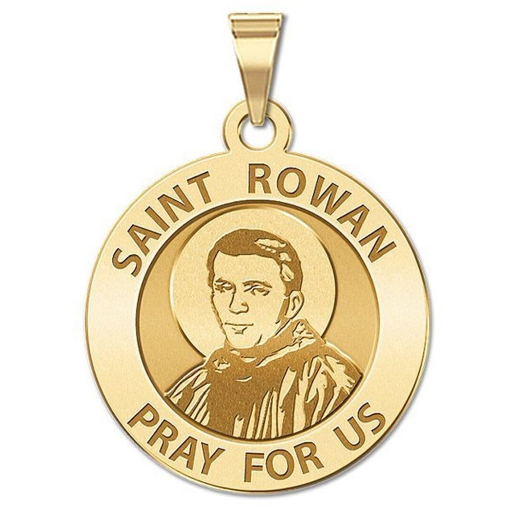 Picturesongold.Com Saint Rowan Religious Medal - 2/3 inch Size of Dime ...