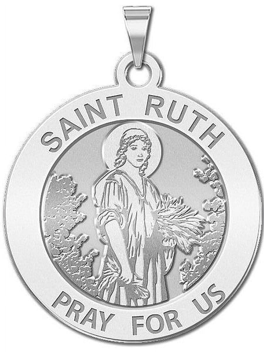 PicturesOnGold.com Saint Ruth Round Religious Medal Female Adult - 3/4 ...