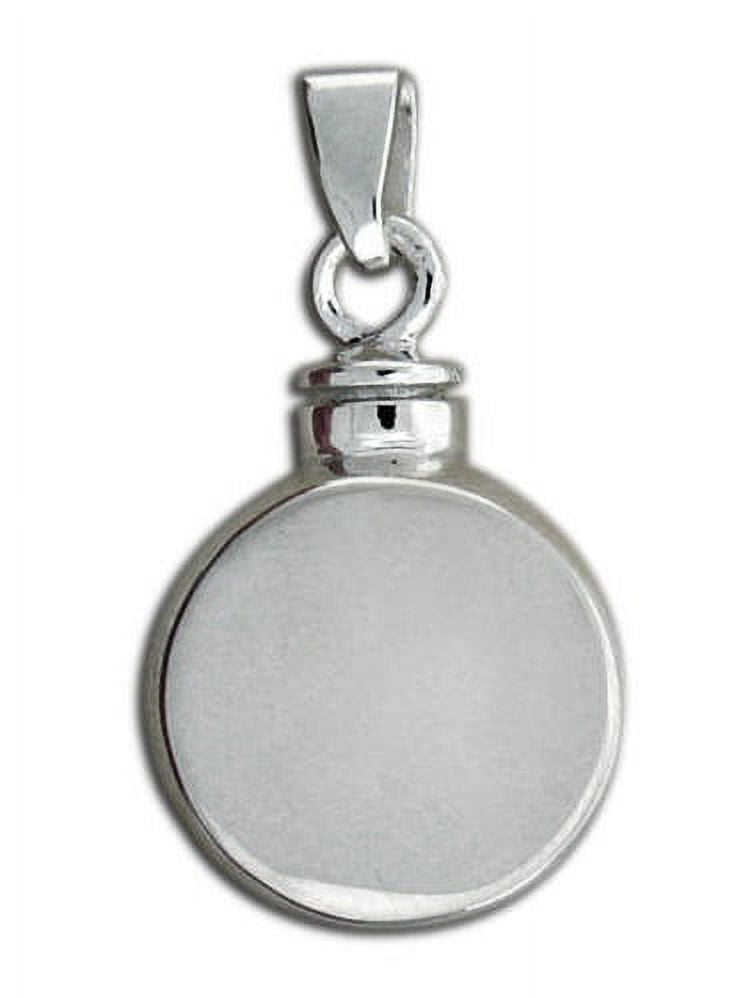 Picturesongold.Com Sterling Silver "Photo" Cremation Locket Necklace ...