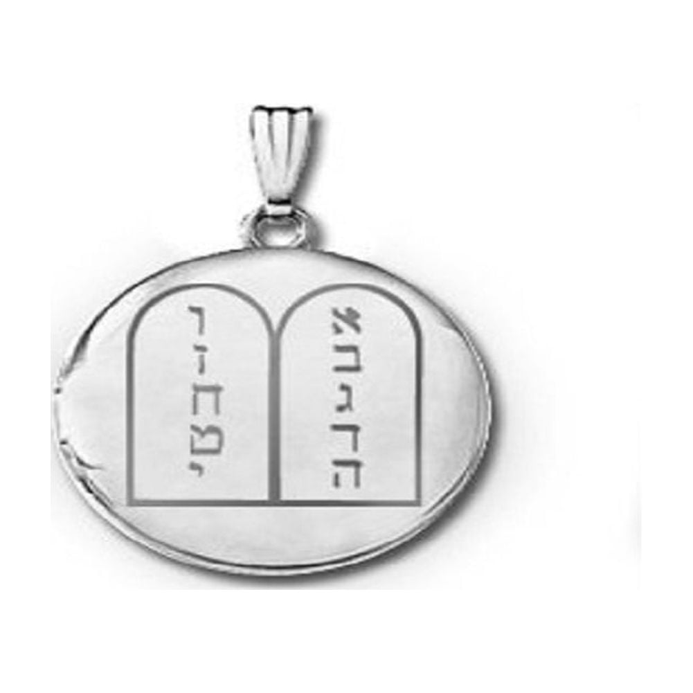 Picturesongold.Com Sterling Silver Round "Ten Commandments" Picture ...