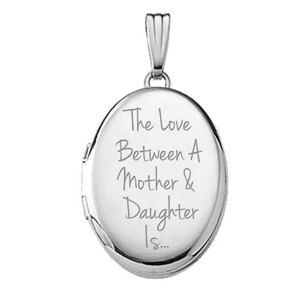 Picturesongold.Com Sterling Silver "the Love Between a Mother and ...