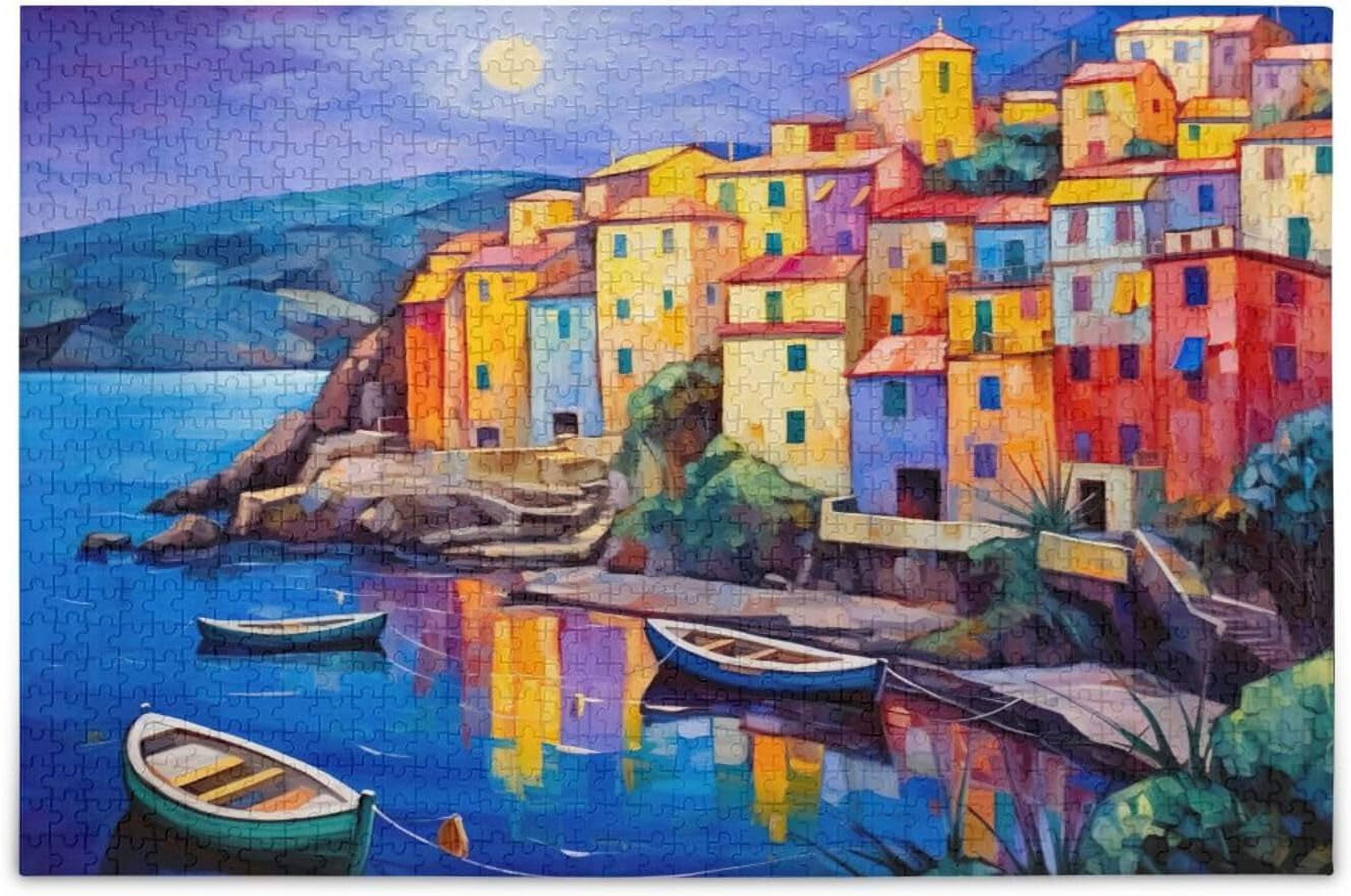 Picturesque Village Jigsaw Puzzles 1000 PiecesPuzzles for Adults Family ...