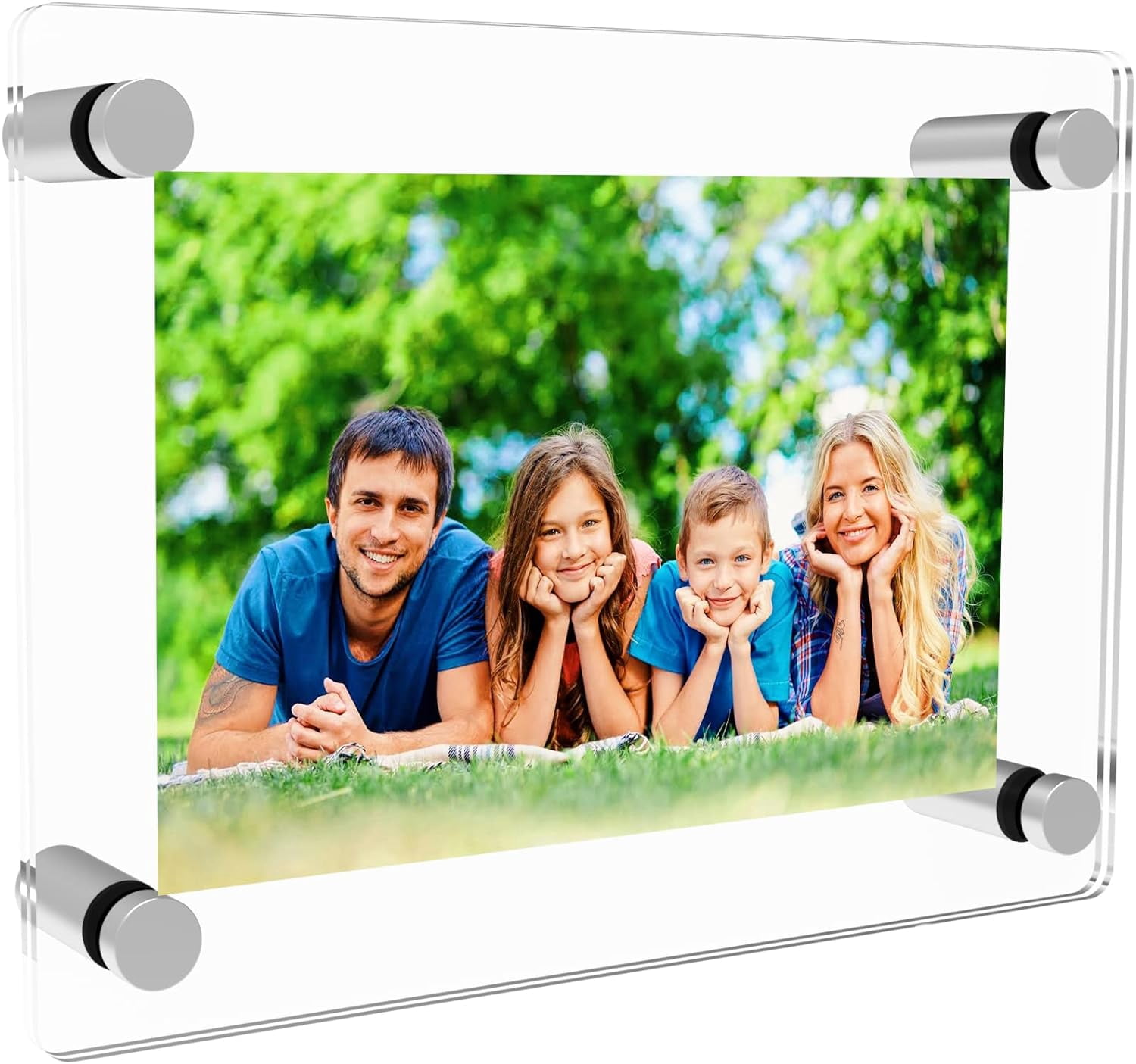 Picure Frame5*7nches, Frame, Magneic Frame, Clear Frameless Deskop ...