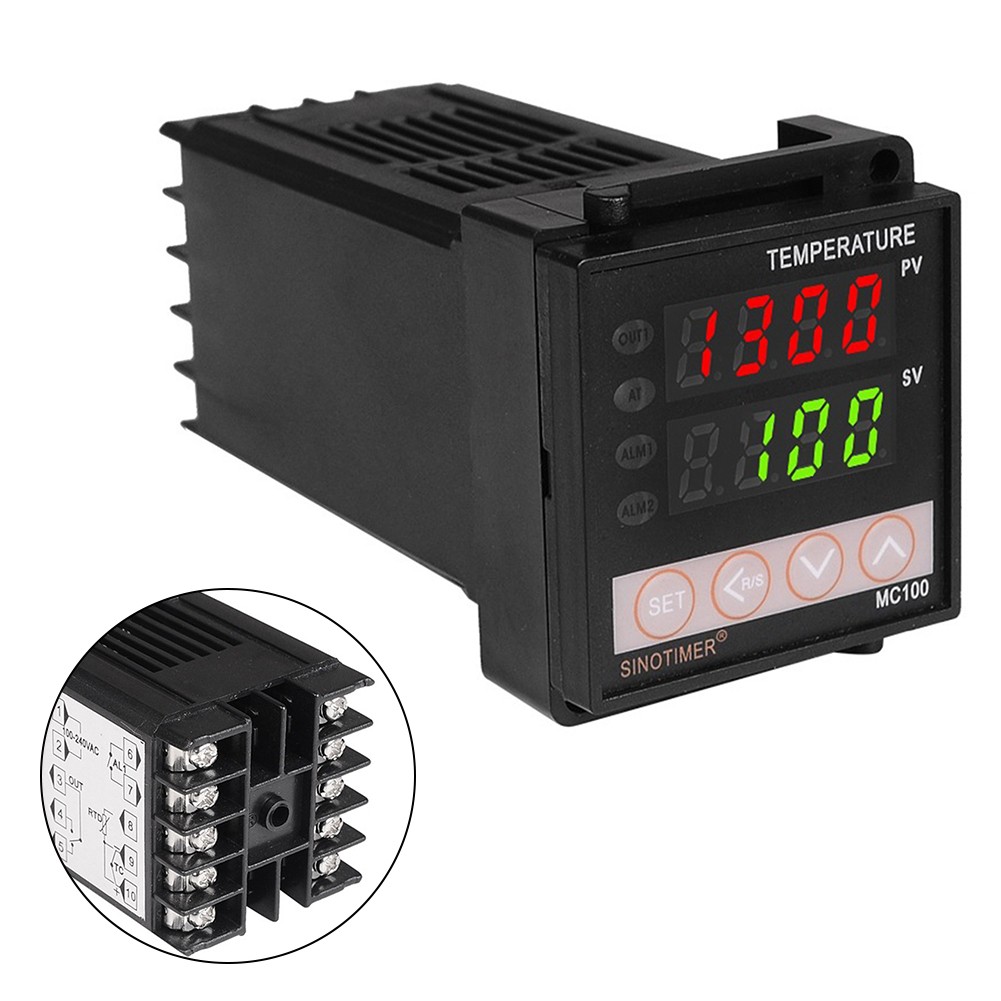Pid Temperature Control Universal Input Pt100 K Thermocouple Controller ...