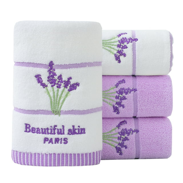 Pidada Decorative 100% Cotton Hand Towels Set of 4, Embroidered ...