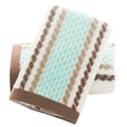 Pidada 100% Cotton Striped Pattern Bath Hand Towels, Quick Dry ...