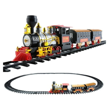Hot Bee Realistic Train Set for Kids 2-4, Steam Locomotive Engine ...