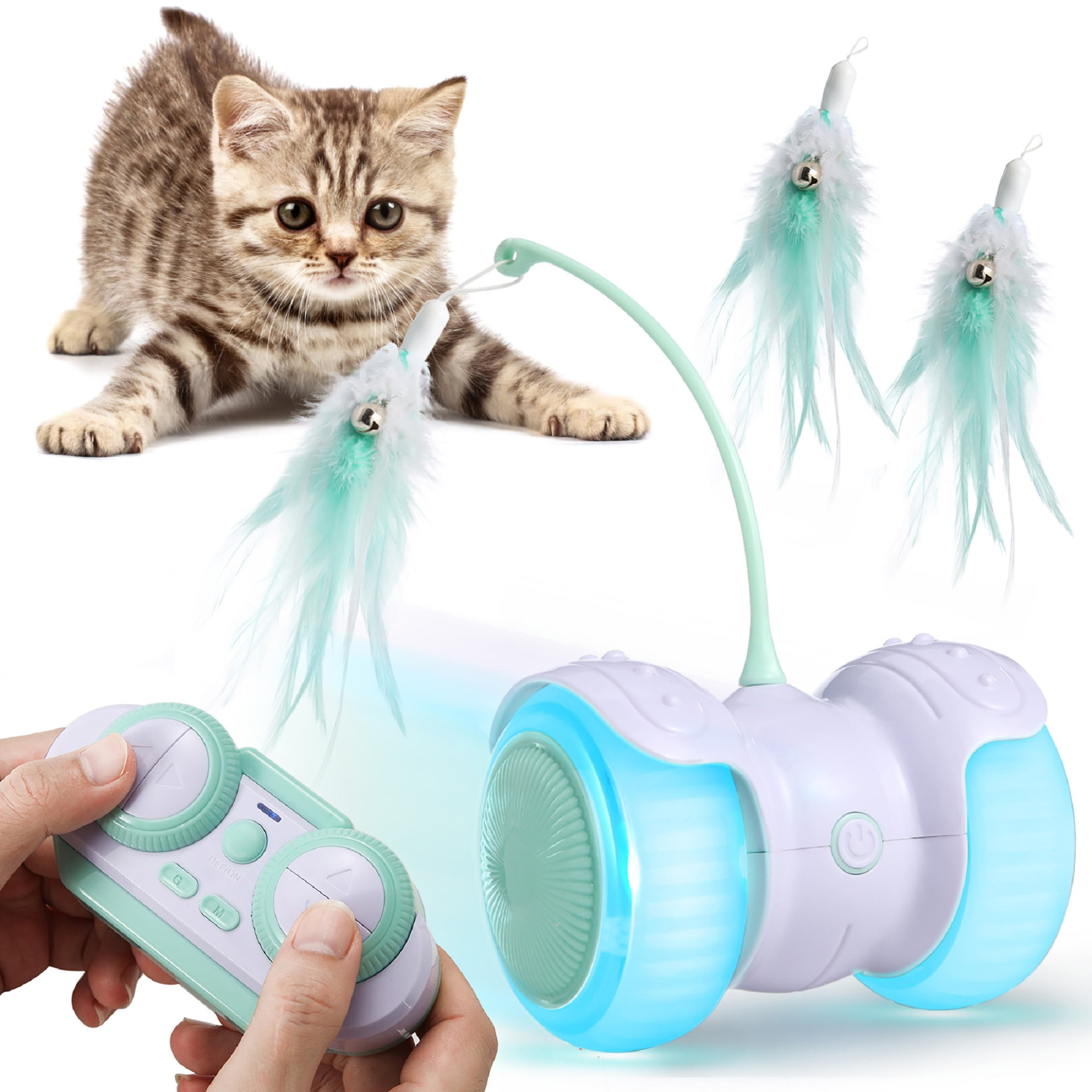 Pidsen Remote Control Cat Balance Car USB Charge 360° Rotate Kitten ...