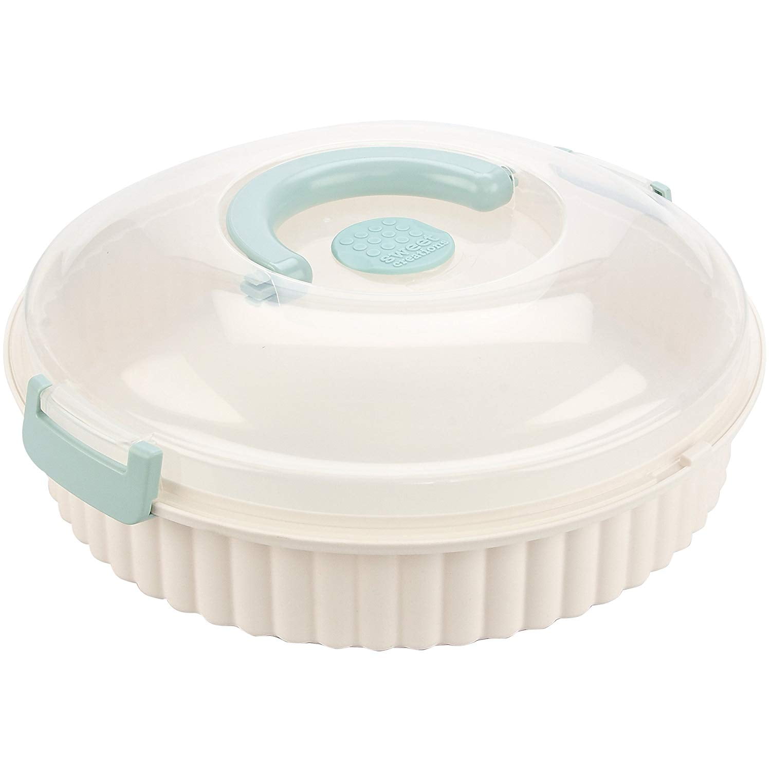 Sweet Creations Pie Carrier 2 Pieces Set with Fresh Lid, Secure Handle and Cover - Walmart.com