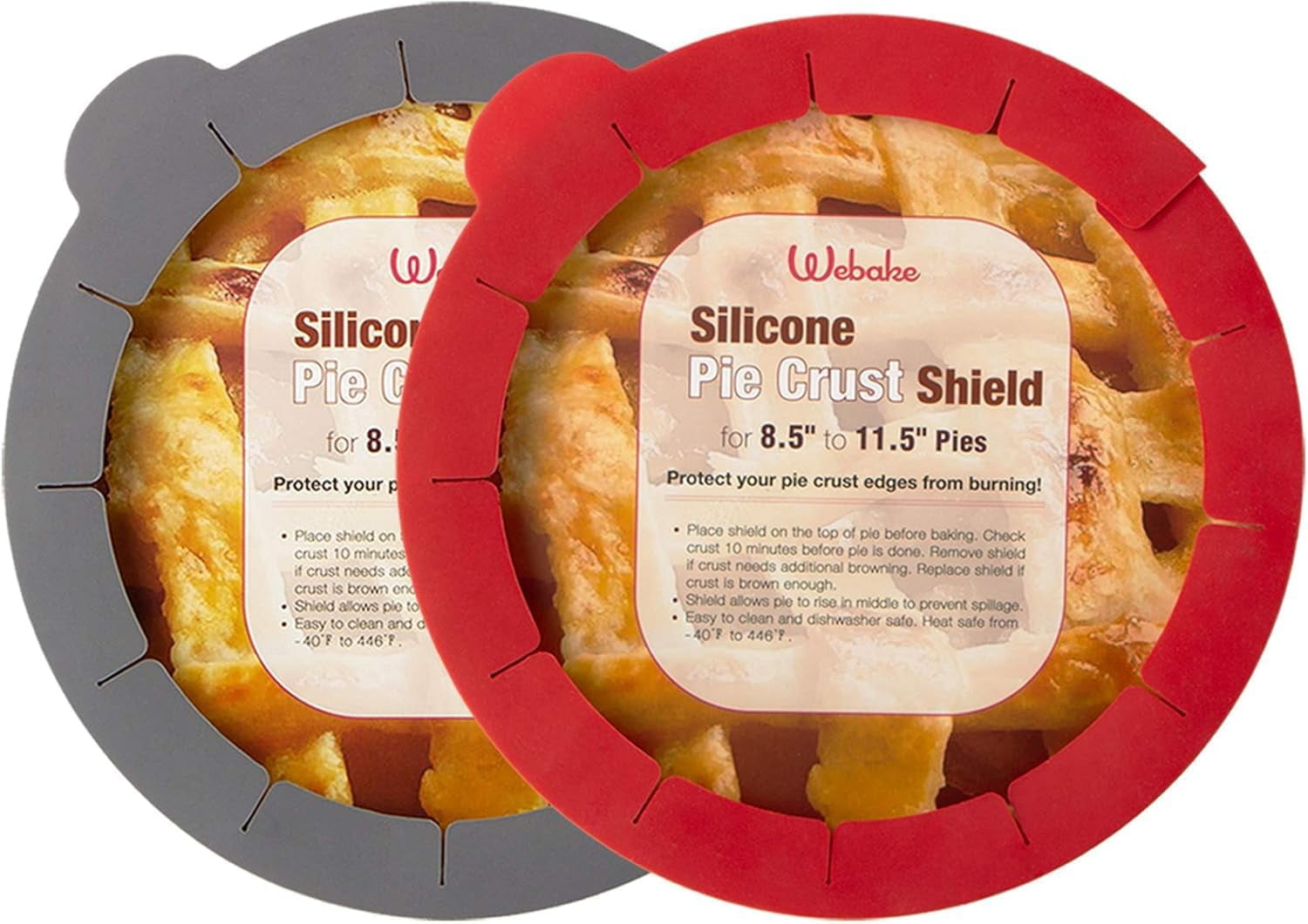 Pie Crust Protector Shield Adjustable Pie Crust Shield Fits 11.5-9 Inch ...