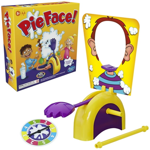 Pie Face! Whipped Cream Board Game for Kids and Family Ages 5 and Up, 2 ...