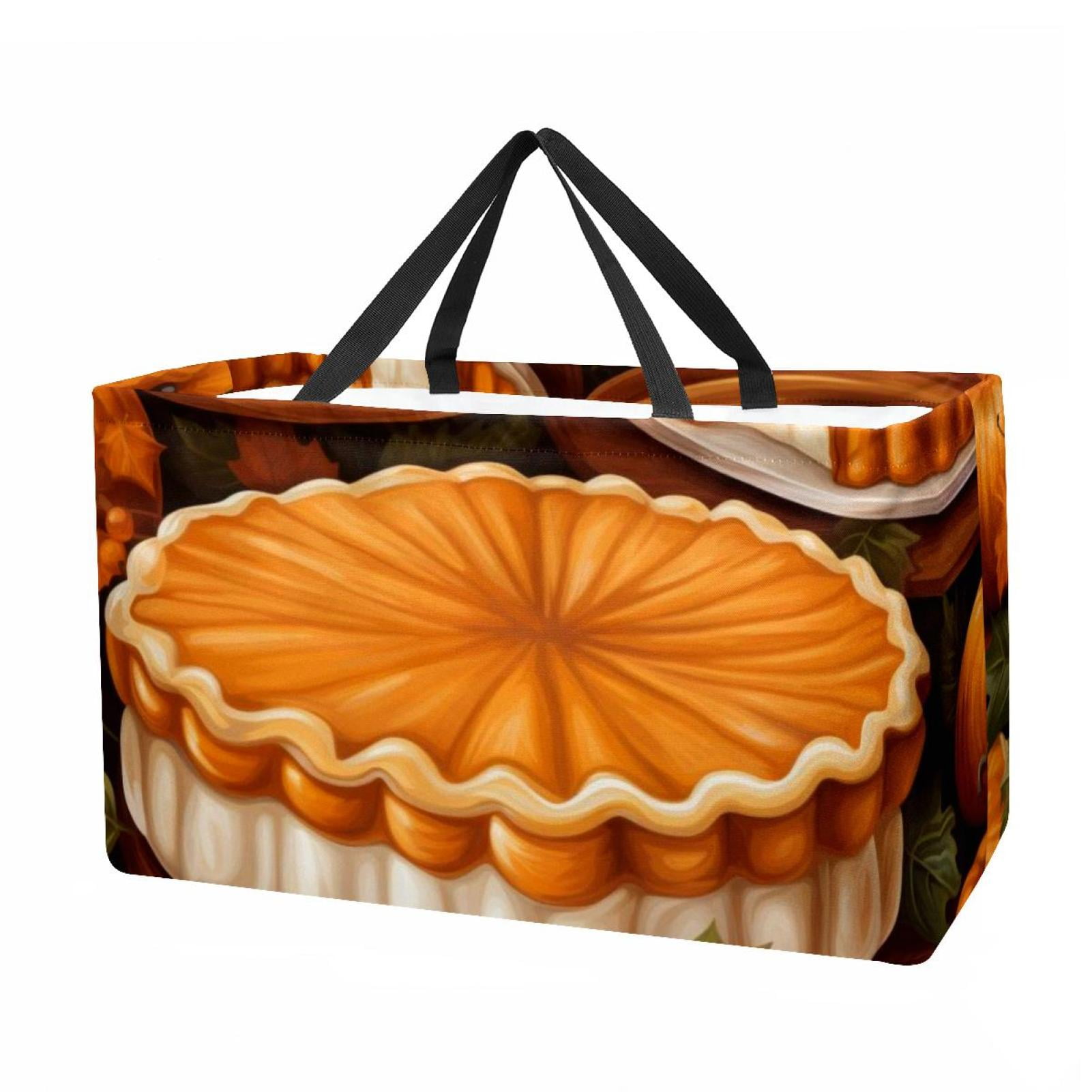 Pie Large Beach Bag with Storage Bins and Shopping Basket - Foldable ...