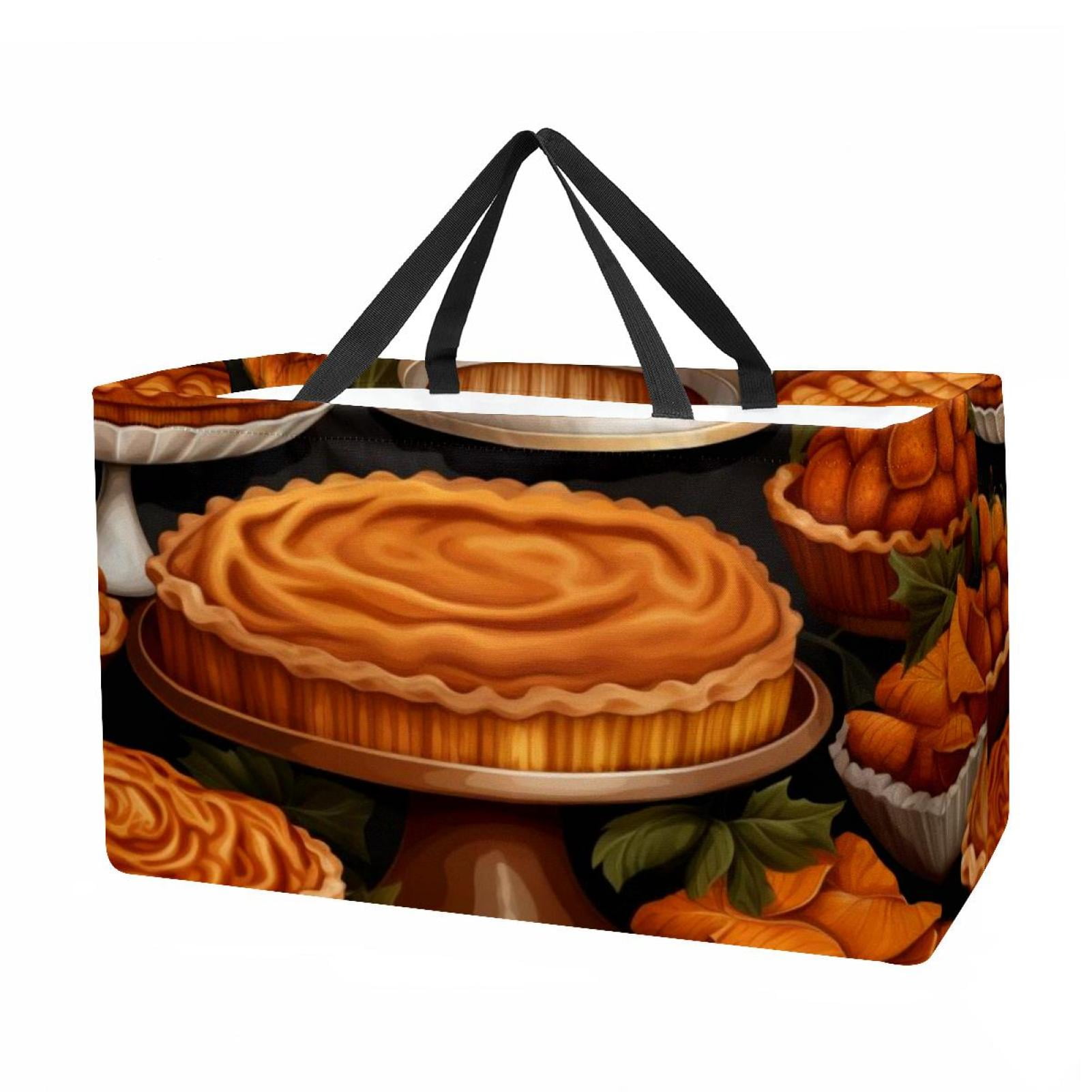 Pie Large Capacity Foldable Oxford Cloth Picnic Basket - Reusable Cube ...