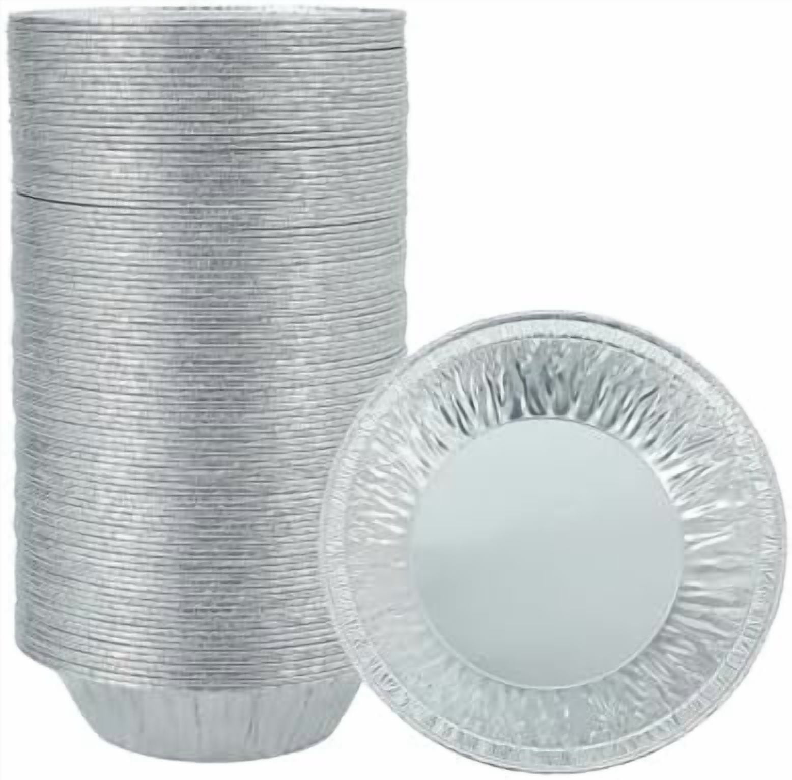 Pie Pans (100 Pack) 5 inch HEAVY-DUTY Disposable Aluminum Foil pie/tart ...