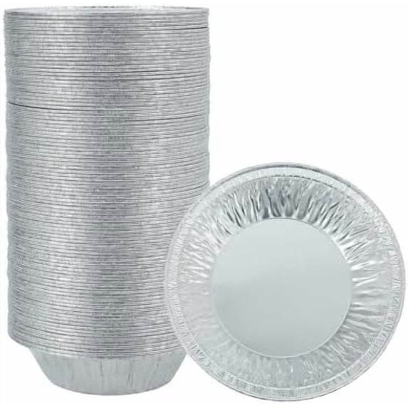 Pie Pans (100 Pack) 5 inch HEAVY-DUTY Disposable Aluminum Foil pie/tart ...