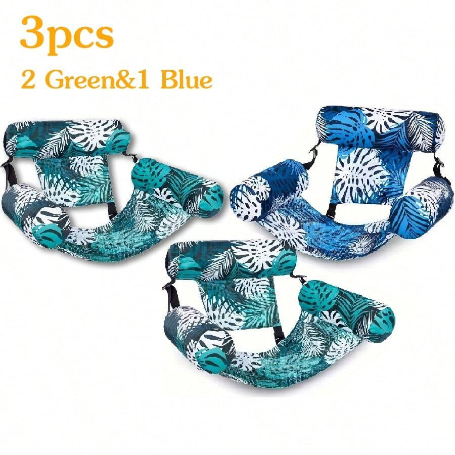 Piece Inflatable Hammock Floating Bed, Pool Party Floating Chair ...