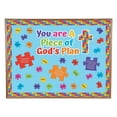 Fun Express Puzzle Pieces Bulletin Board Decorations with 25 Blank ...